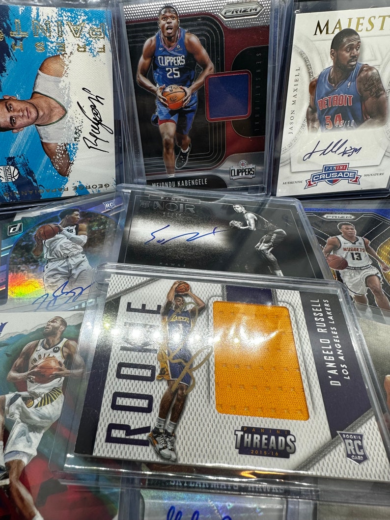 The HOBBY BOX NBA Basketball - 5 Packs, 2 Graded Cards, 4 Hits (1 ...