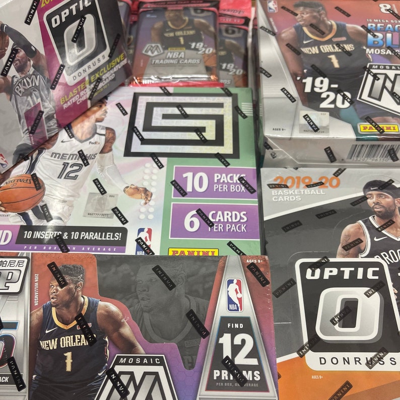 The HOBBY BOX NBA Basketball - 5 Packs, 2 Graded Cards, 4 Hits (1 ...