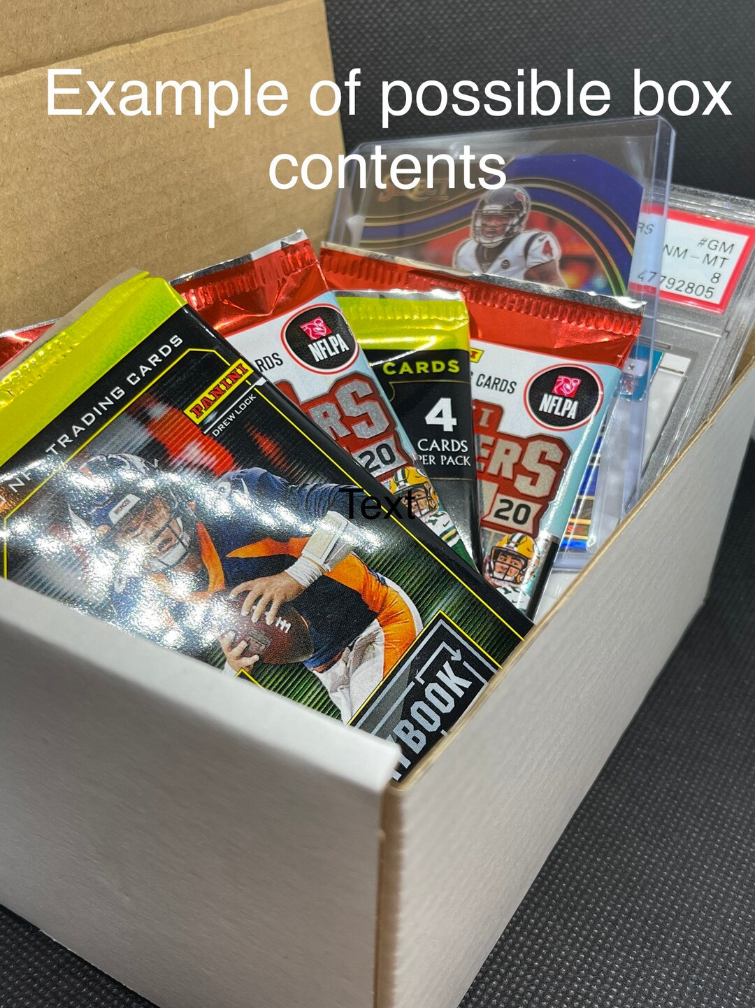 NFL Mega FOOTBALL Hit Box - Guaranteed 1 Graded Card, 4 Packs , 1 Hit ...