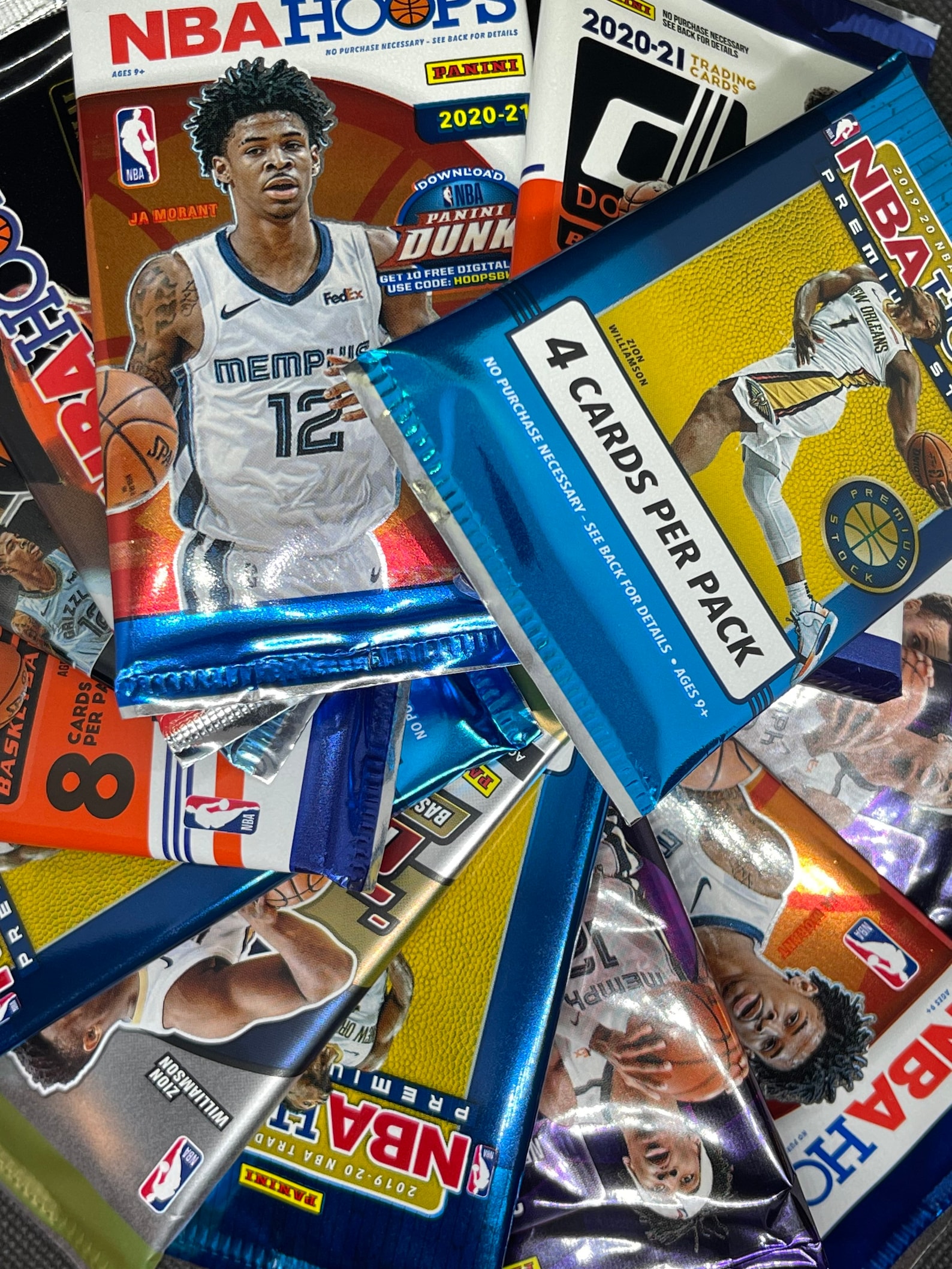 Mega NBA Basketball Card Box 1 GRADED CARD, 4 Packs, 1 Hit (relic ...