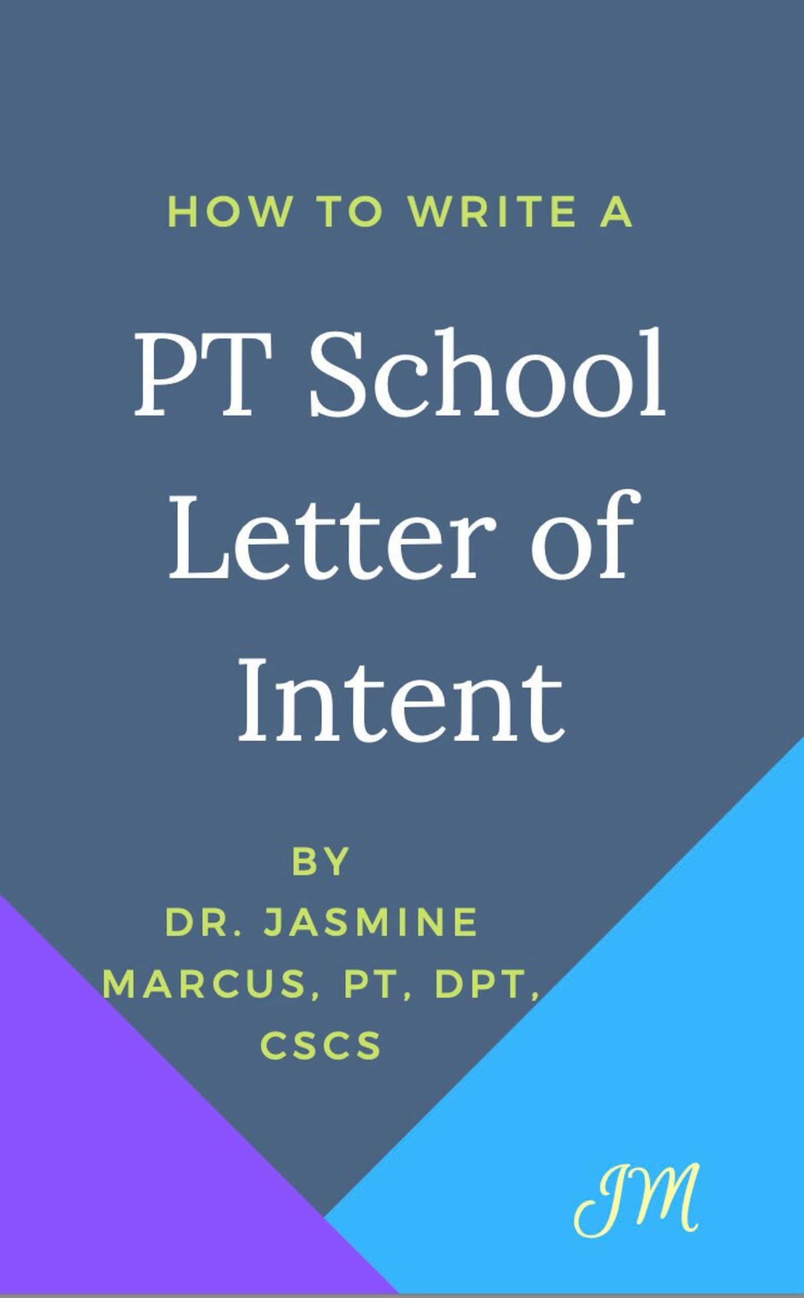 Letter of Intent - PT School Waitlist - Etsy