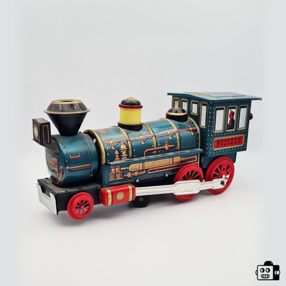 MODERN TOYS Vintage Tin Toy Western Train Battery Operated - Etsy