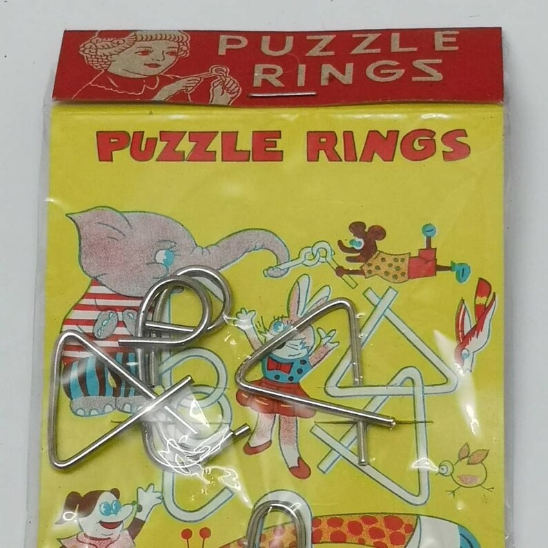 MIP Metal Toy Puzzle Rings Made in Japan - Etsy