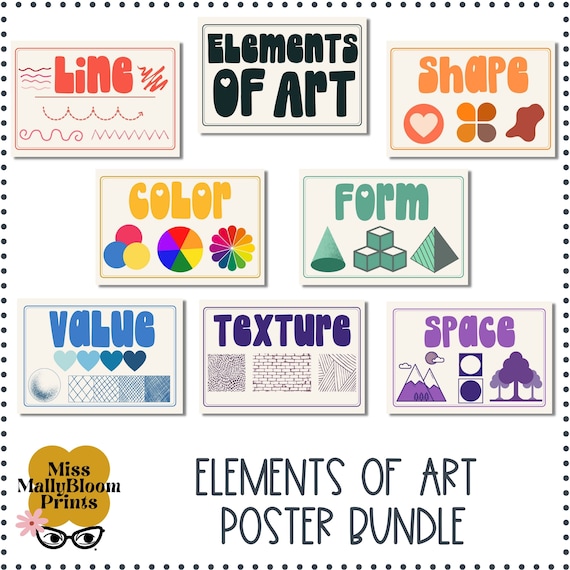 Classroom Poster Bundle Elements of Art Art Classroom Decor - Etsy