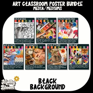 Art Classroom Poster Bundle, Classroom Decor, Classroom Poster Bundle ...