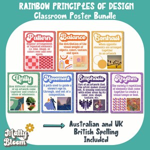 Classroom Poster Bundle , Principles of Design Classroom Decor Bundle ...