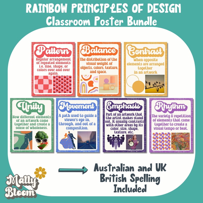 Classroom Poster Bundle Principles of Design Classroom Decor - Etsy