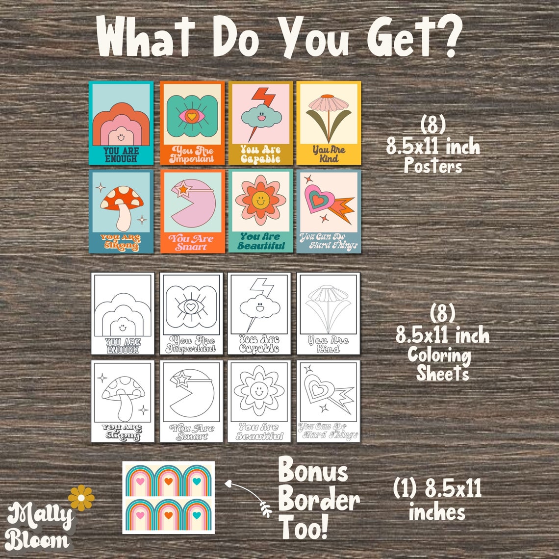 Affirmations for Classroom Poster Bundle Growth Mindset | Etsy