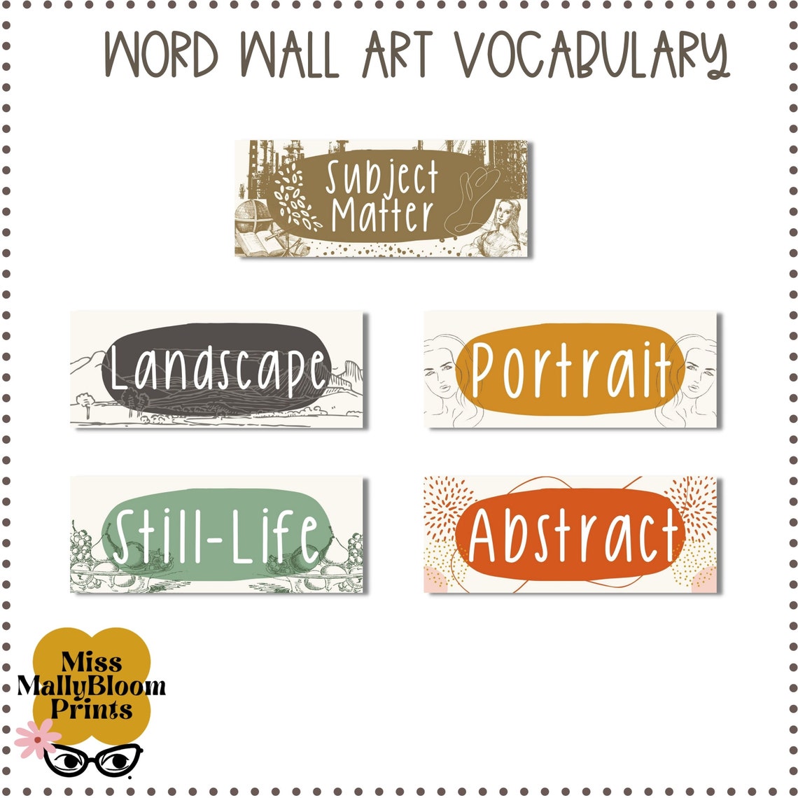 Printable Word Wall Art Classroom Labels Classroom Decor - Etsy