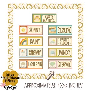 Weather Themed Bulletin Board Kit or Classroom Weather Decor, Preschool ...