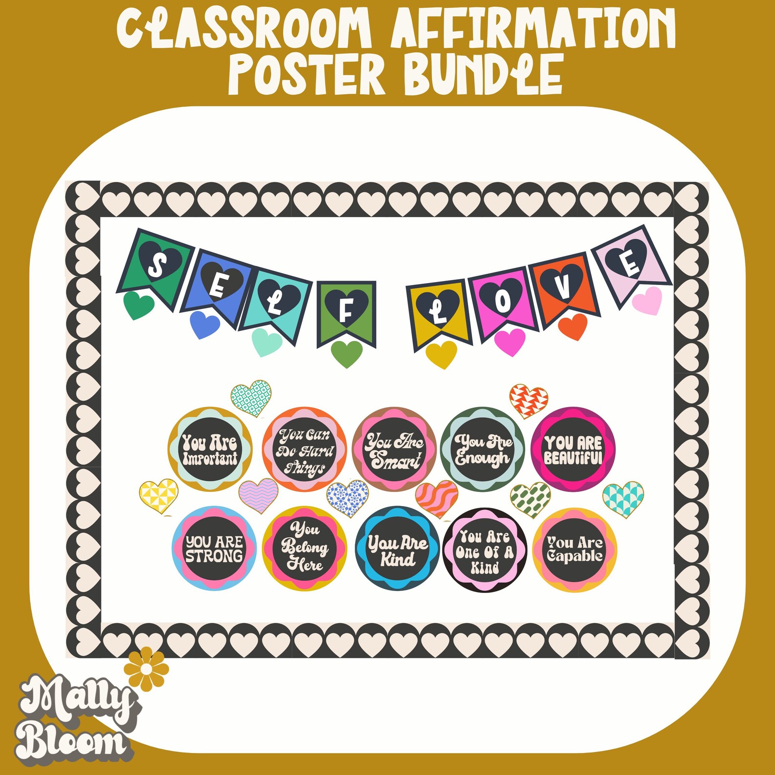 Affirmations for Classroom Poster Bundle Growth Mindset - Etsy