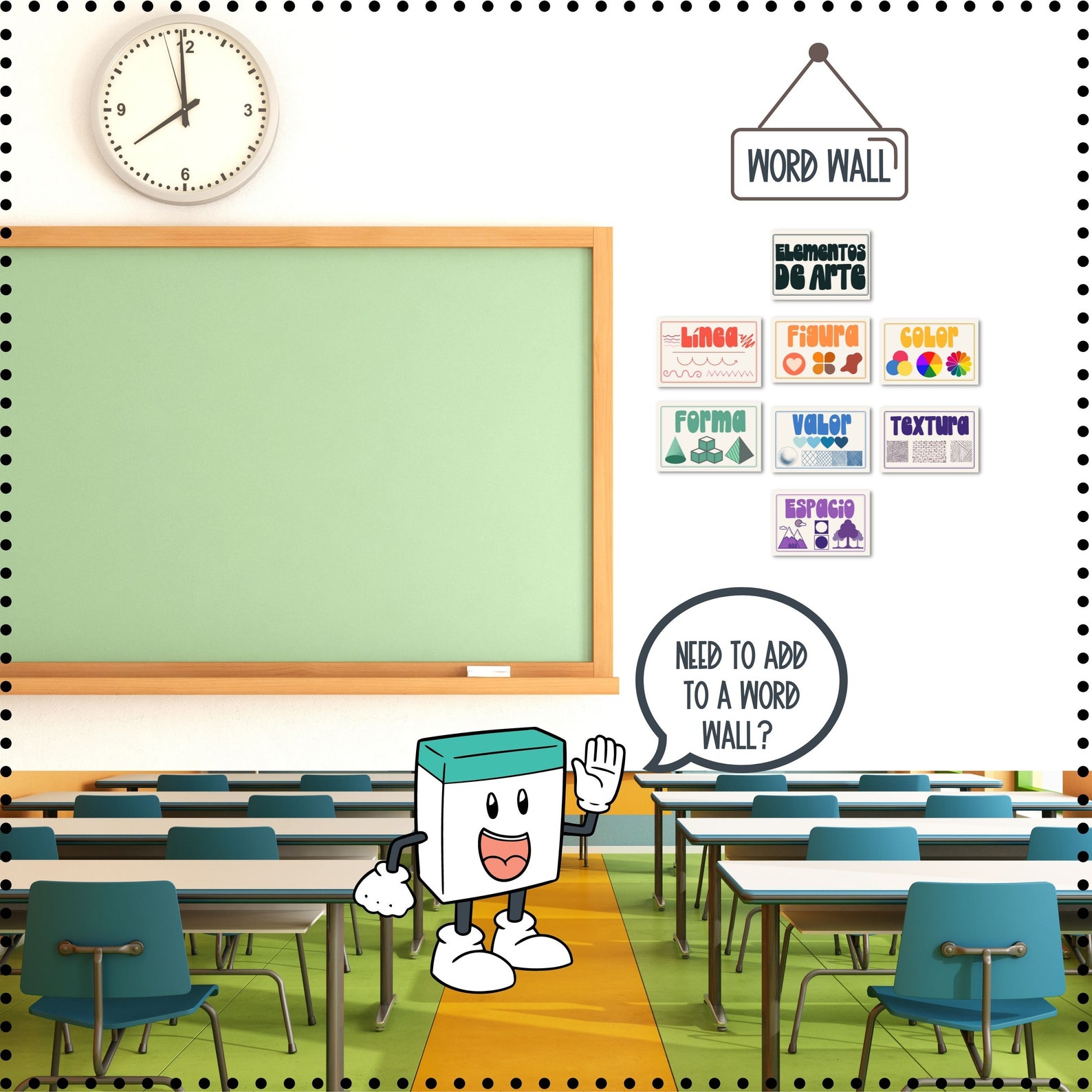 Spanish Classroom Poster Bundle Elements of Art Art - Etsy