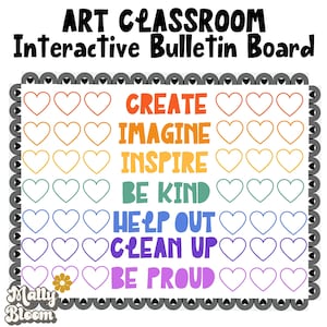 Art Bulletin Board Kit, Art Room Decor, Art Teacher Decor, Back to ...