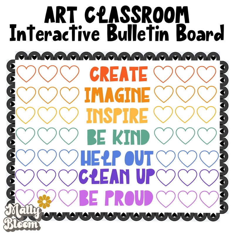 Art Bulletin Board Kit Art Room Decor Art Teacher Decor - Etsy