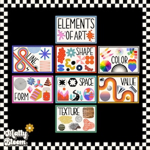 Elements of Art Poster Bundle, Classroom Decor, Classroom Poster Bundle ...