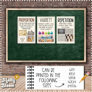 Principles of Design Classroom Decor Bundle, Art Classroom Poster ...