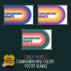 Art Classroom Decor, Complementary Colors Poster Bundle, Art Room ...