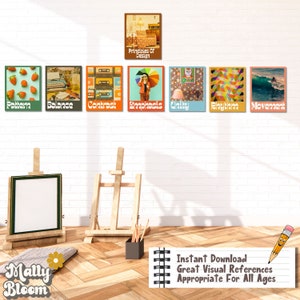 Principles of Design Poster Bundle, Elements and Principles, Art ...