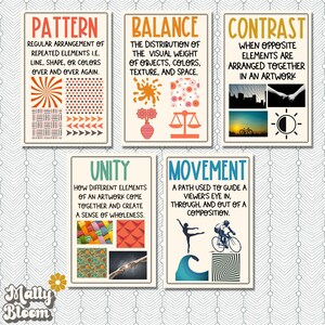 Classroom Poster Bundle , Principles of Design Classroom Decor Bundle ...
