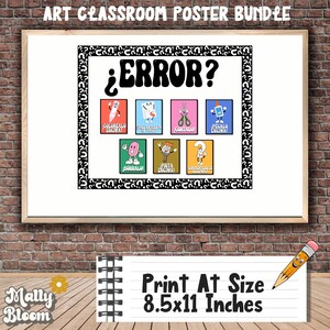 Spanish Bulletin Board, Art Classroom Spanish Rules Poster Bundle, Art ...