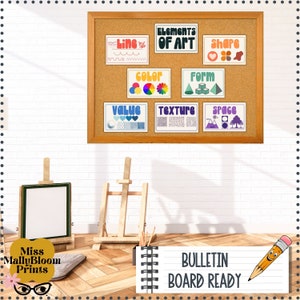 Classroom Poster Bundle, Elements of Art, Art Classroom Decor Bundle ...
