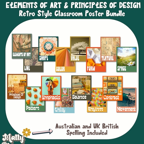Elements of Art Poster Bundle Principles of Design Posters - Etsy