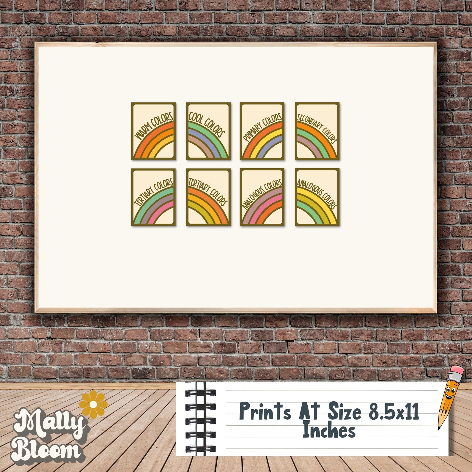 Art Classroom Decorcolor Theory Poster Bundlecolor Wheelart - Etsy