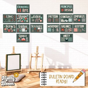 Elements and Principles Poster Bundle, Principles of Design, Elements ...