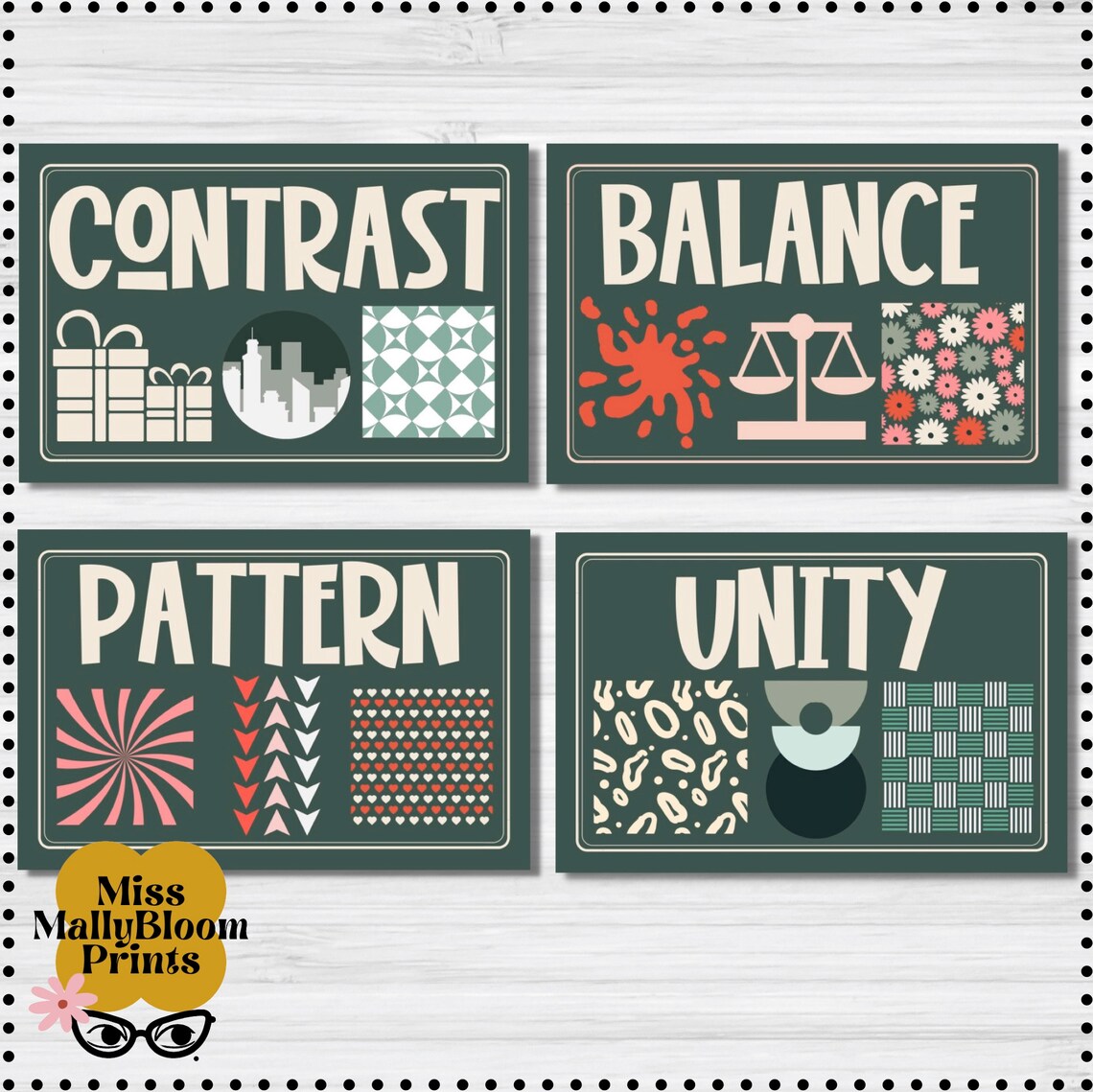 Classroom Poster Bundle Principles of Design Art Classroom - Etsy