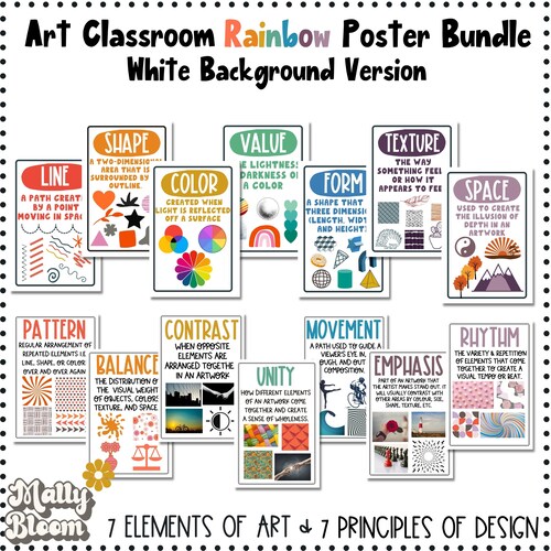 Elements of Art Principles of Design Poster Bundle Classroom - Etsy