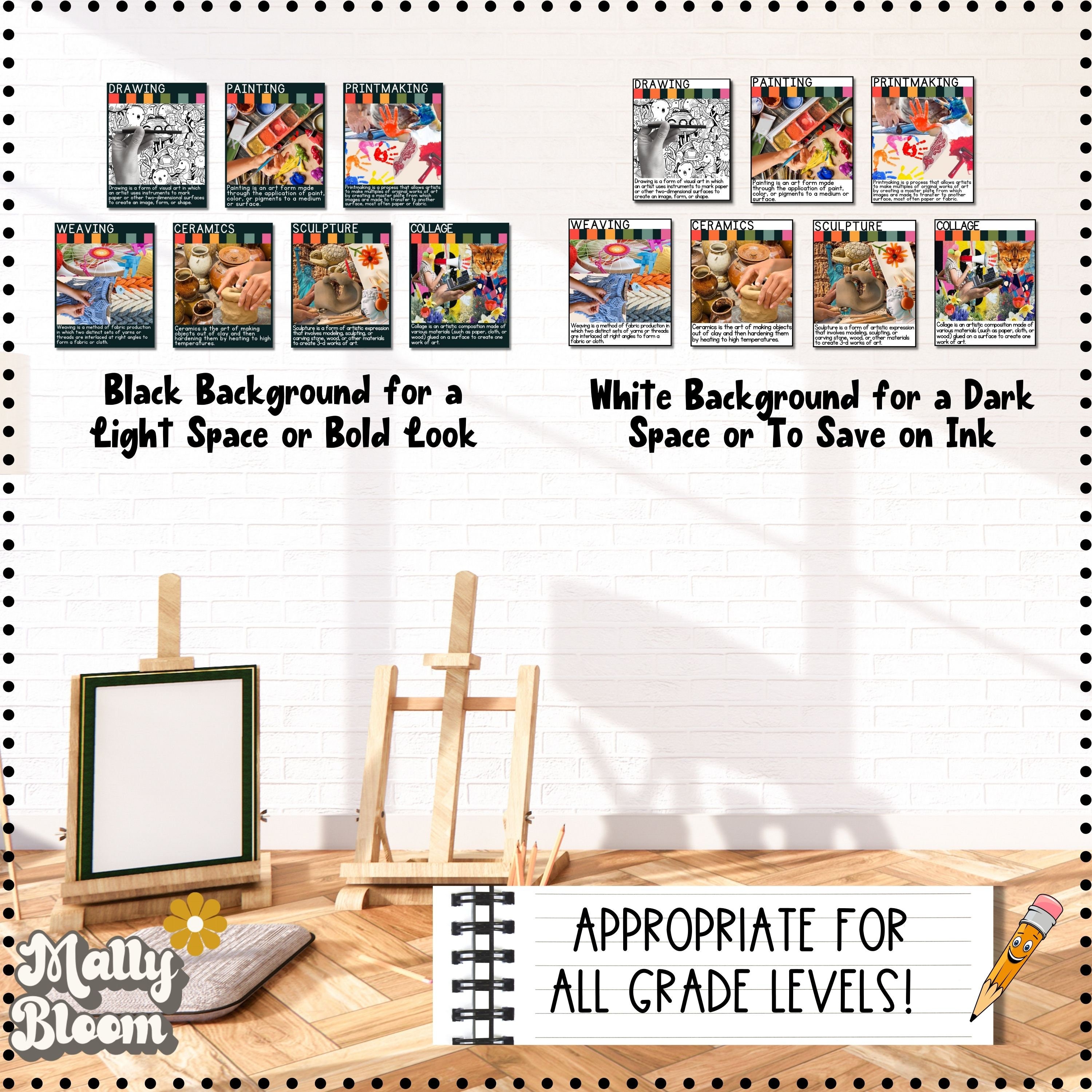 Art Classroom Poster Bundle, Classroom Decor, Classroom Poster Bundle ...