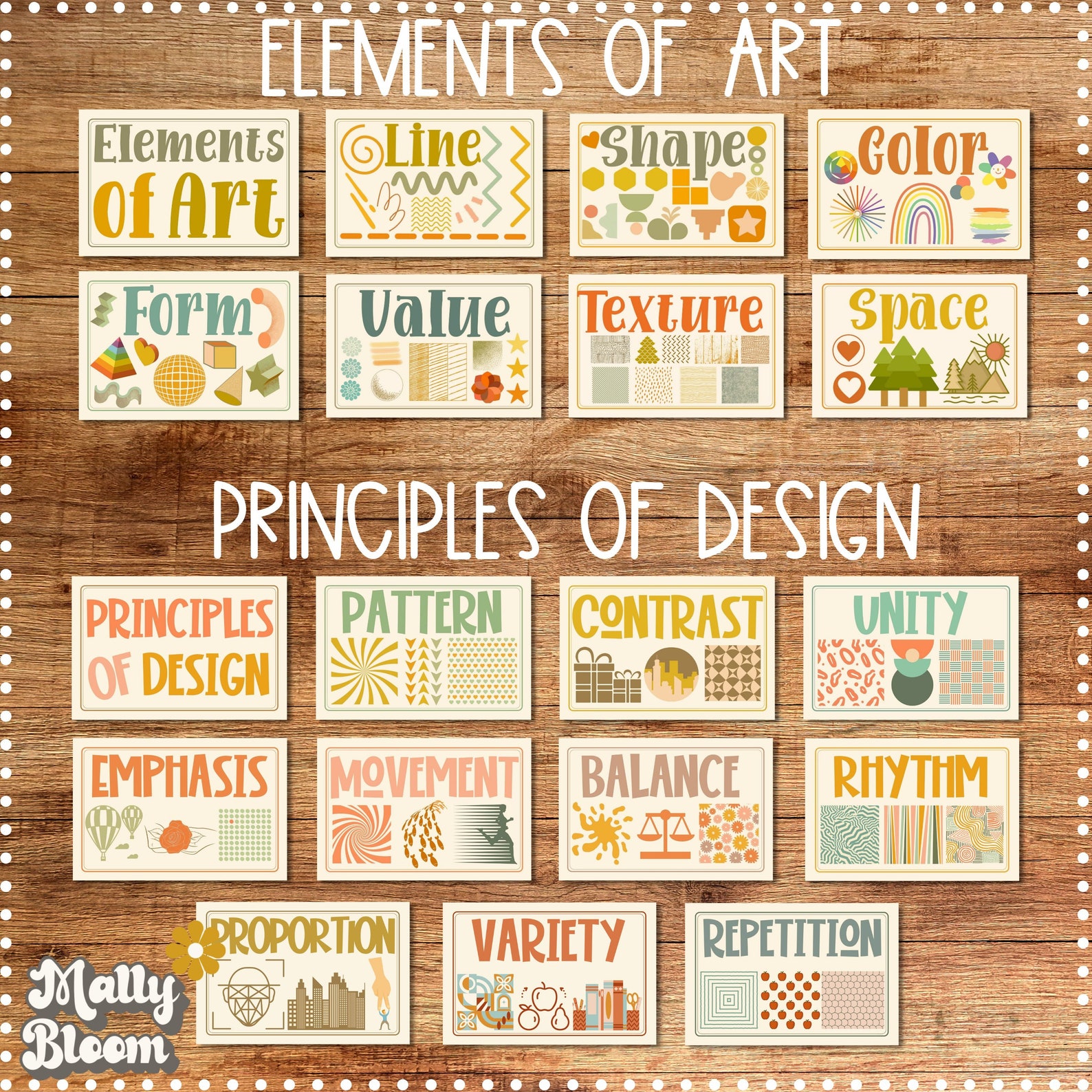 Elements and Principles Poster Bundle Principles of Design - Etsy