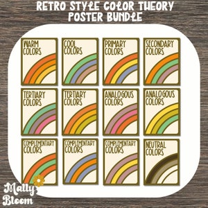 Art Classroom Decor,color Theory Poster Bundle,color Wheel,art Bulletin ...