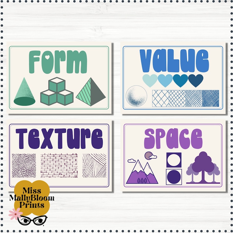 Classroom Poster Bundle Elements of Art Art Classroom Decor - Etsy