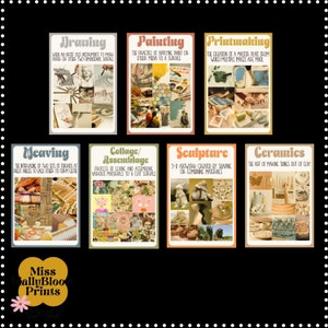 Art Classroom Poster Bundle, Classroom Decor, Classroom Poster Bundle ...