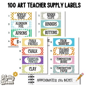 Art Classroom Supply Labels, Art Closet Organization Labels, Classroom ...