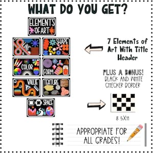 Elements of Art, Art Elements Poster Bundle, Art Classroom Decor ...
