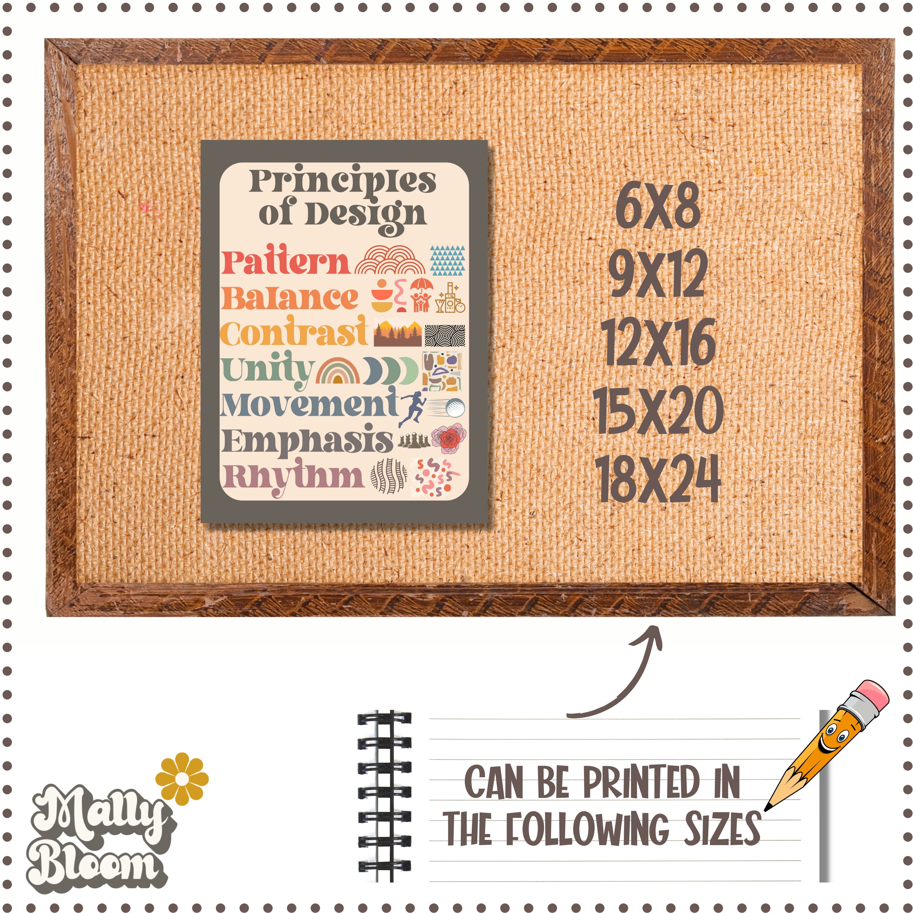 Elements of Art Classroom Poster Art Classroom Wall Decor - Etsy