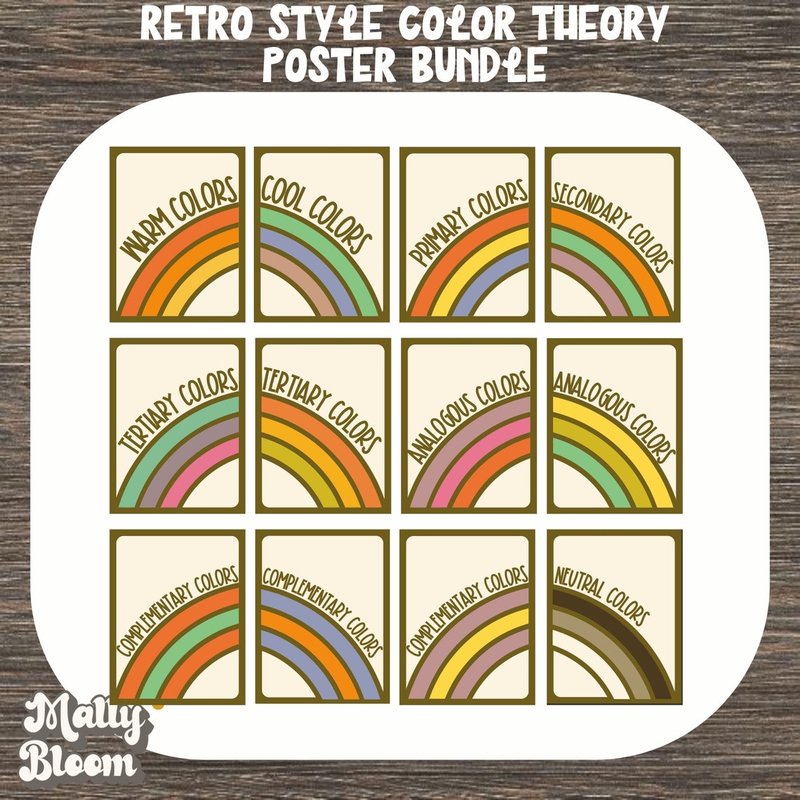 Art Classroom Decorcolor Theory Poster Bundlecolor Wheelart - Etsy