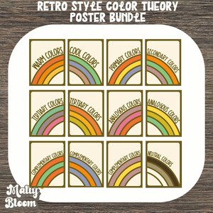 Art Classroom Decor,color Theory Poster Bundle,color Wheel,art Bulletin ...