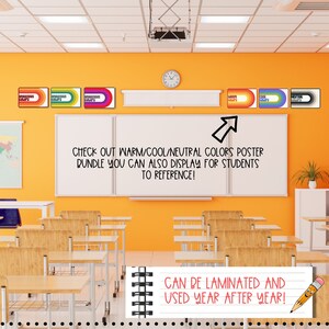 Art Classroom Decor, Analogous Colors Poster Bundle, Art Room Printable ...
