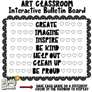 Art Bulletin Board Kit, Art Room Decor, Art Teacher Decor, Back to ...