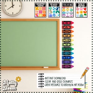 Art Classroom Poster Printable, Classroom Decor, Classroom Poster ...