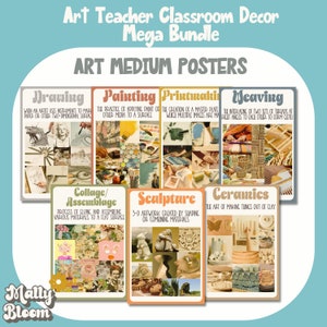Art Classroom Decor Bundle, Elements of Art, Principles of Design ...