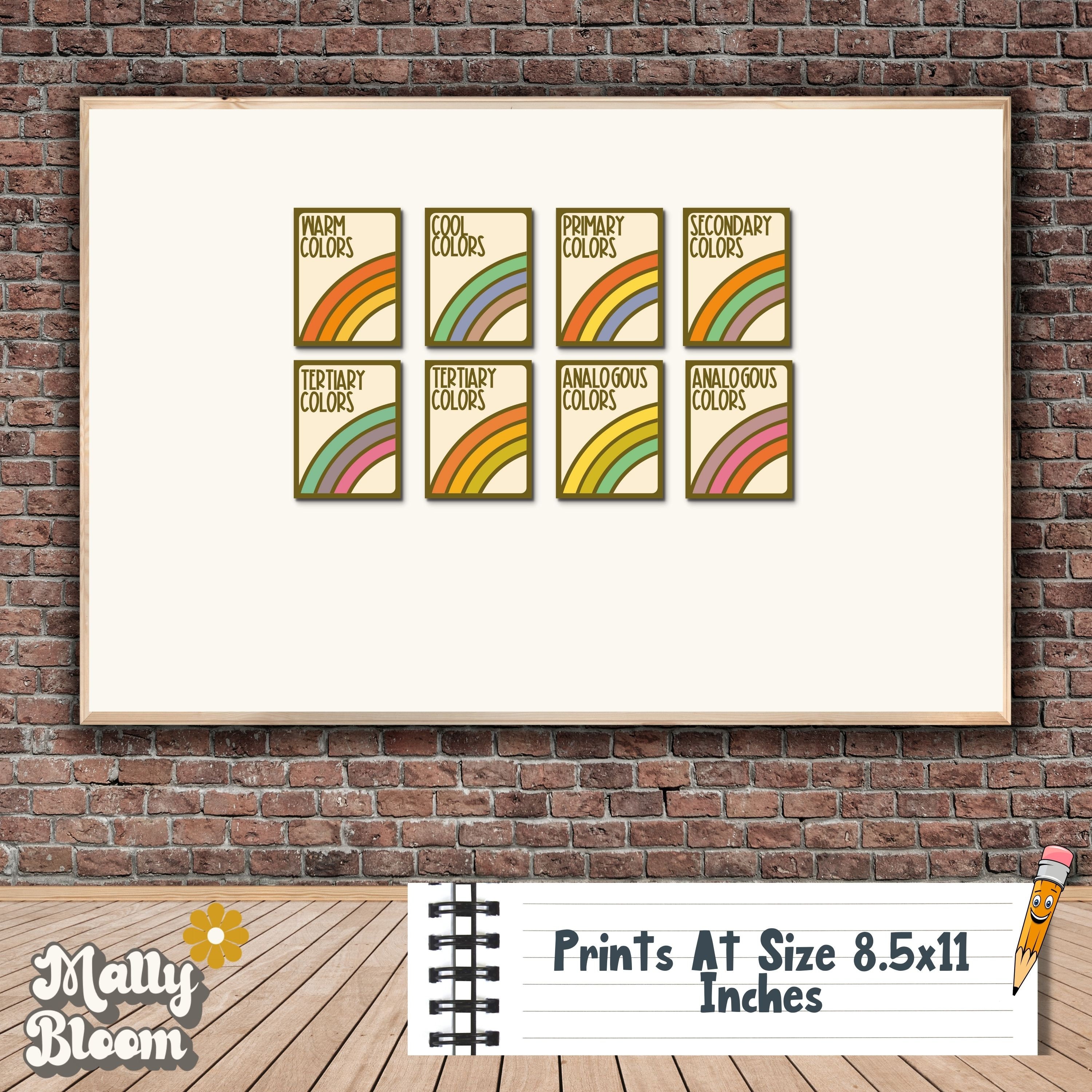 Art Classroom Decorcolor Theory Poster Bundlecolor Wheelart - Etsy