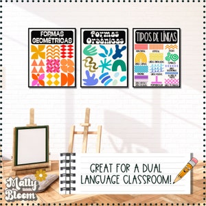 Art Classroom Spanish Poster Bundle Art Classroom Decor - Etsy