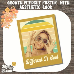 Boho Classroom Decor, Middle School Growth Mindset Poster, Positive ...