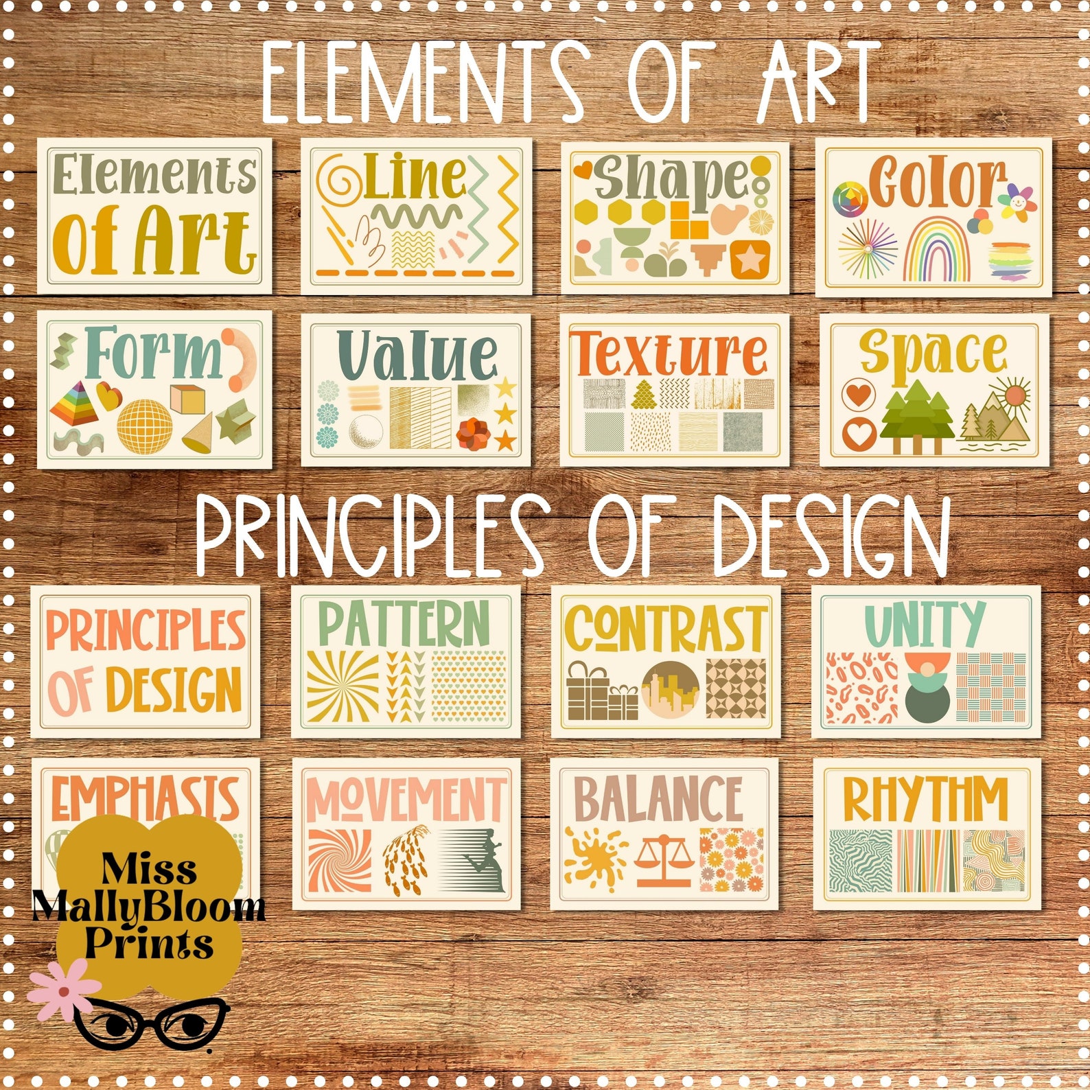 Elements and Principles Poster Bundle Principles of Design - Etsy