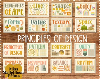 Elements and Principles Poster - Etsy