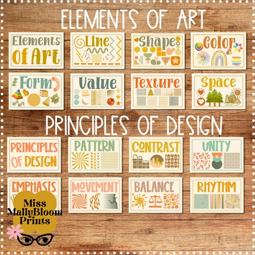 Elements and Principles Poster Bundle Principles of Design - Etsy
